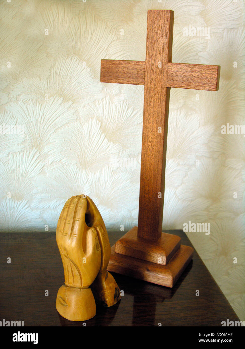 symbolic cross sign and praying hands originated by the great ...