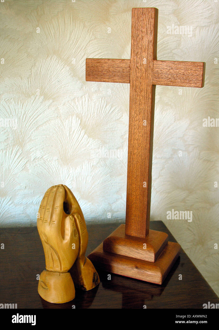 symbolic cross sign and praying hands originated by the great ...