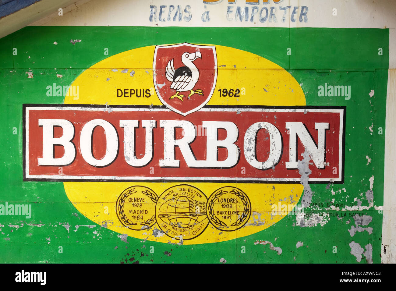 Restaurant frontage in Reunion island Stock Photo - Alamy