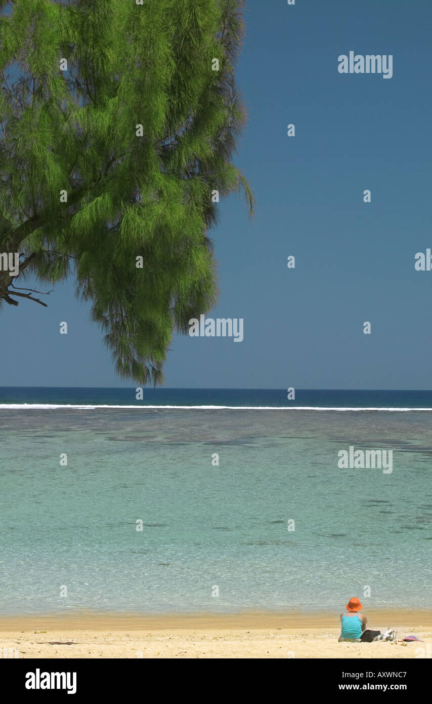 Reunion island beach woman hi-res stock photography and images - Alamy