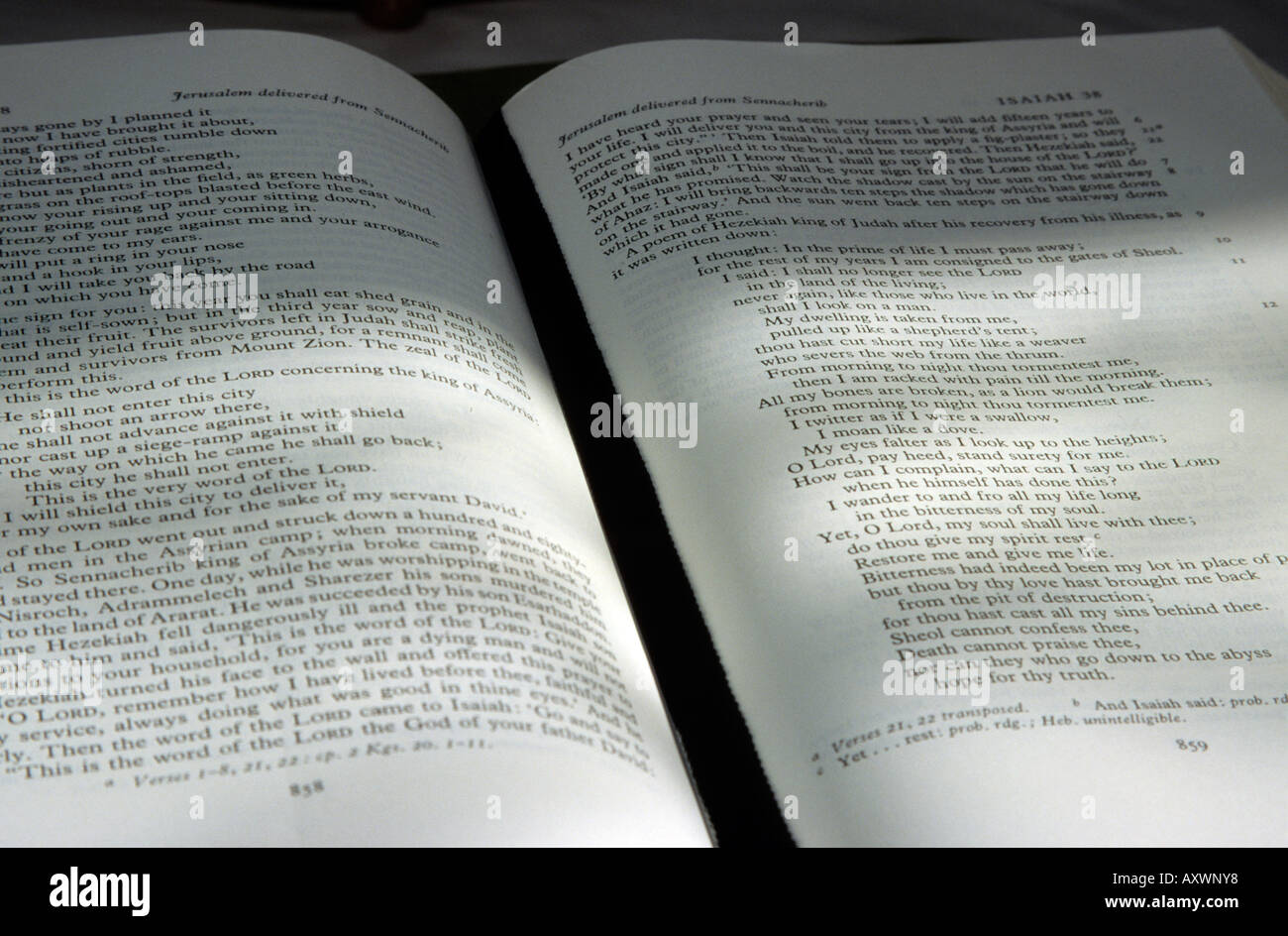 open pages from the Holy Bible on a lectern in a Church Stock Photo - Alamy