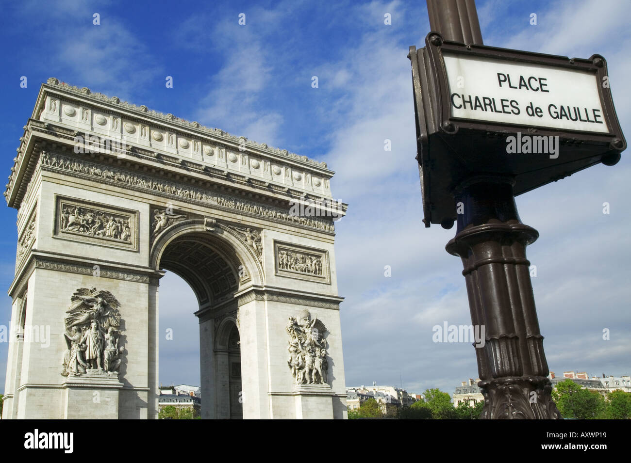 France - Triumph arch at Paris Stock Photo - Alamy