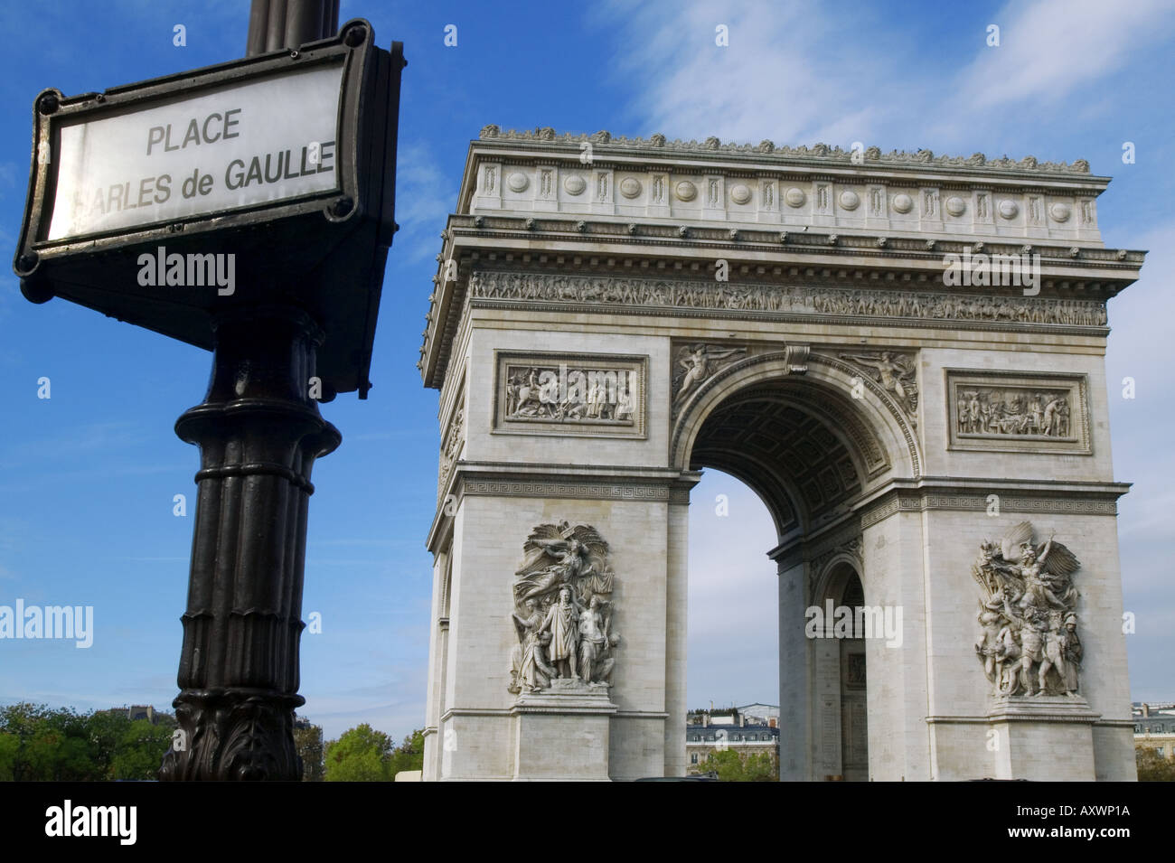 France - Triumph arch at Paris Stock Photo - Alamy