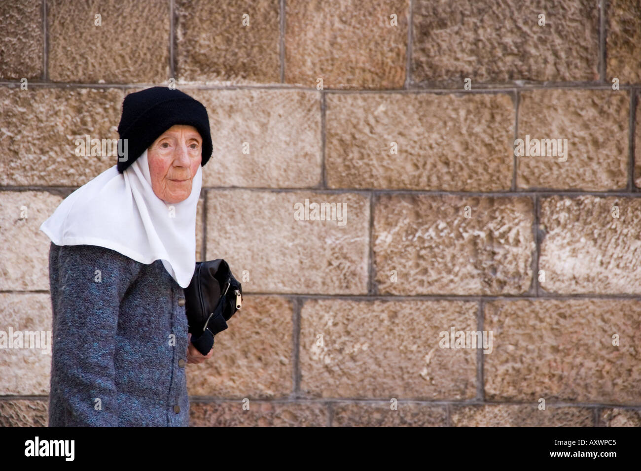 Portrait of an old nun Stock Photo - Alamy