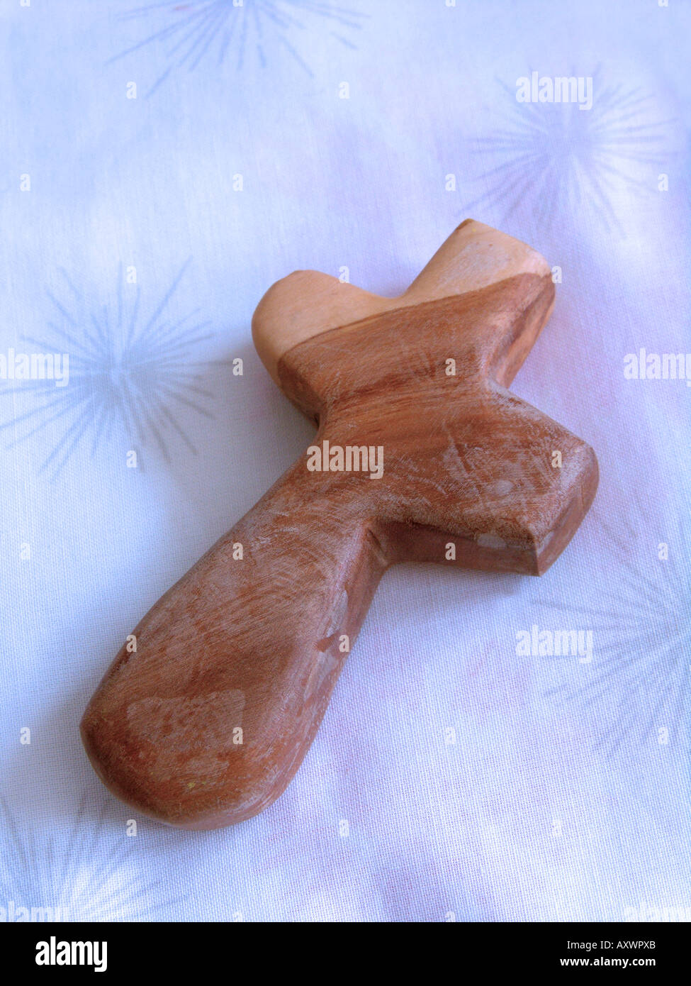 symbolic cross sign cross in the hand Stock Photo - Alamy