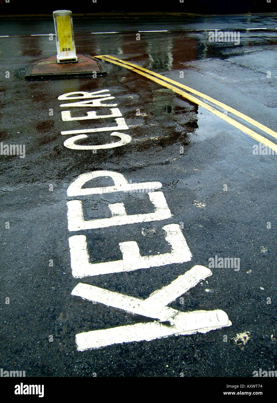 Utilities markings hi-res stock photography and images - Alamy