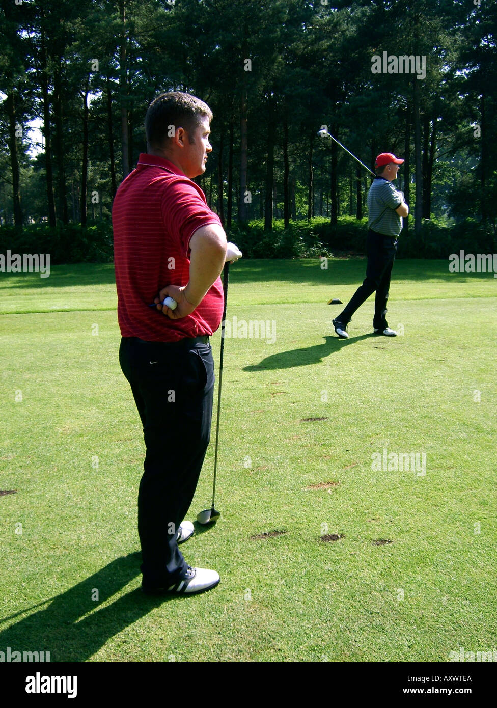 men playing golf Stock Photo - Alamy