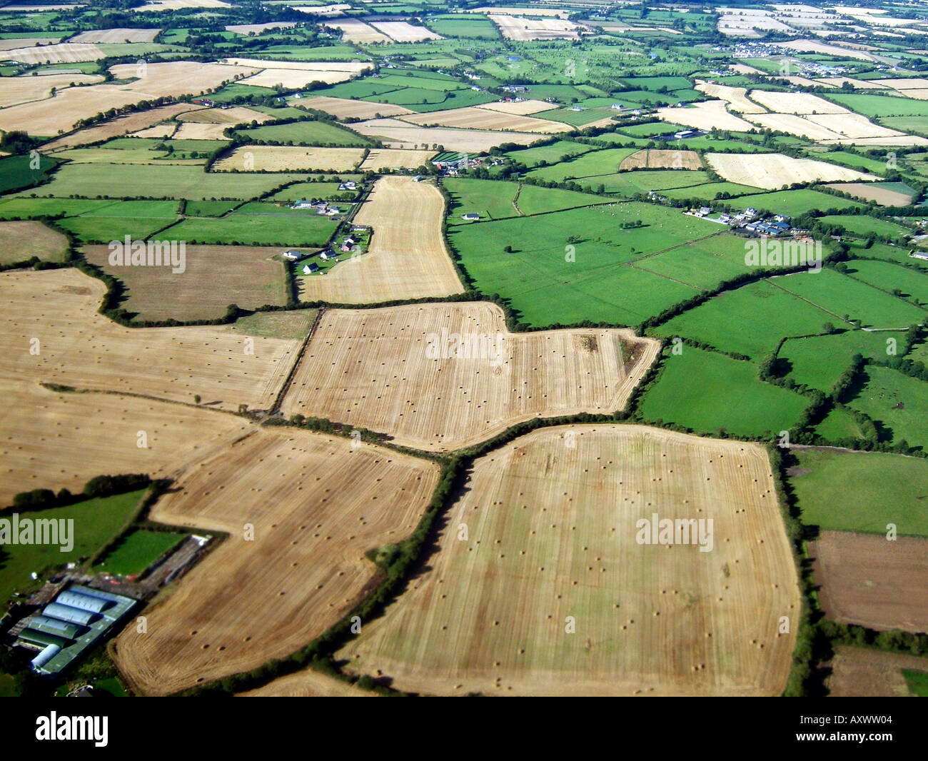 Ireland from the air Stock Photo - Alamy