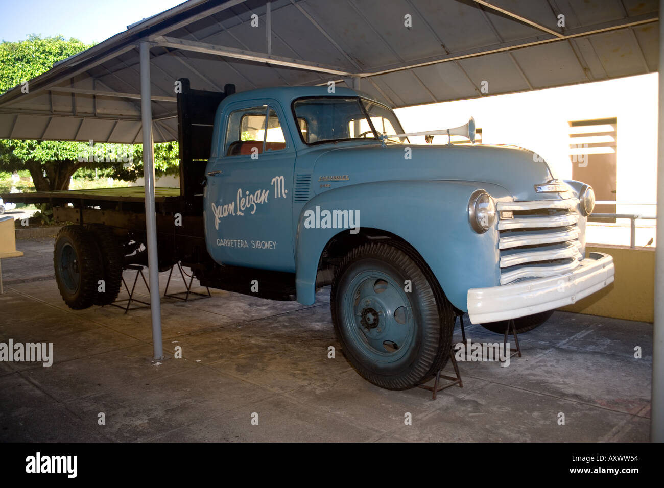 The Moncada Barracks in Santiago de Cuba .Lorry used in attack on July ...
