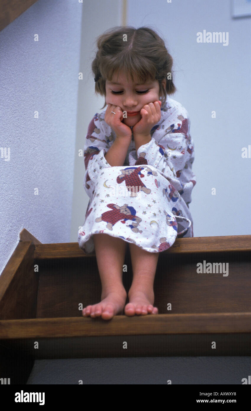 Child angry stairs hi-res stock photography and images - Alamy