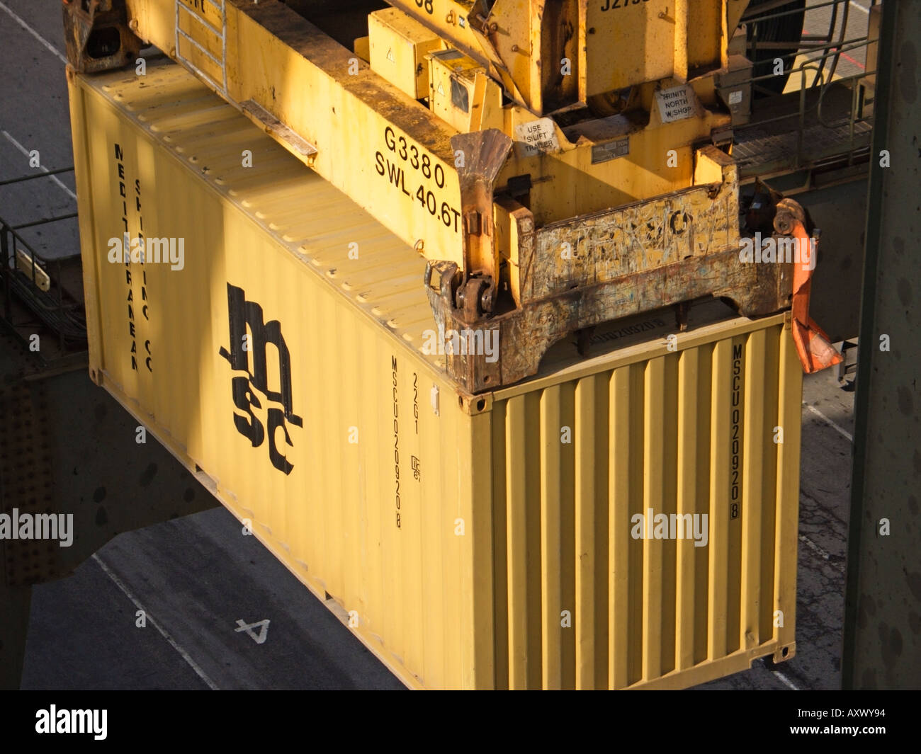 MSC Mediterranean Shipping Company Container, Imports and Exports Stock ... MSC Mediterranean Shipping Company Container, Imports and Exports Stock ...