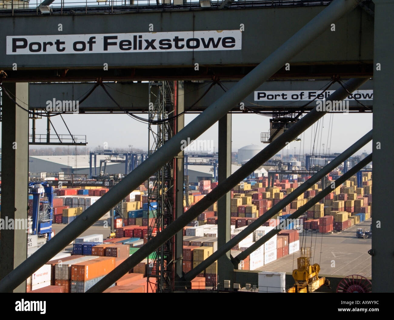 Port of Felixstowe, Container Port Terminal, Suffolk, England, United ...