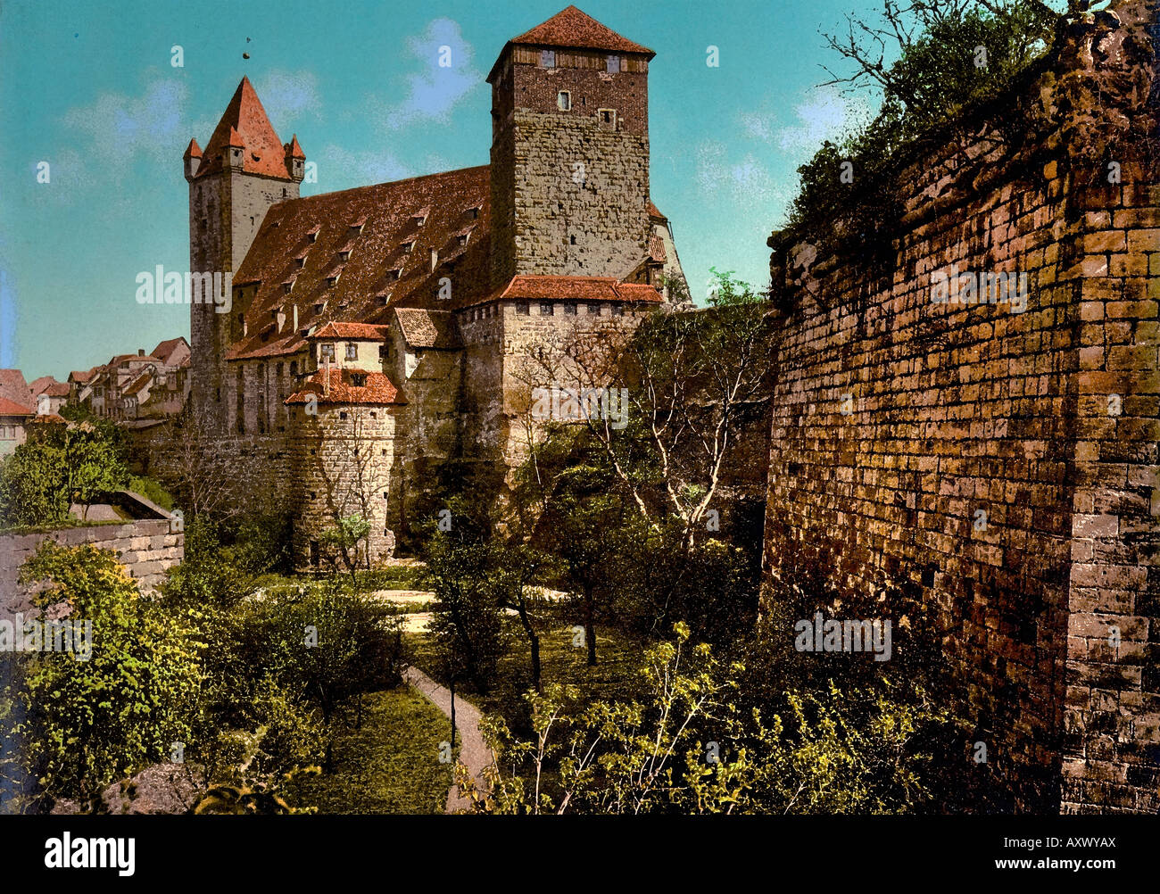 Castle Kaiserburg Nuremberg Bavaria Germany Stock Photo - Alamy