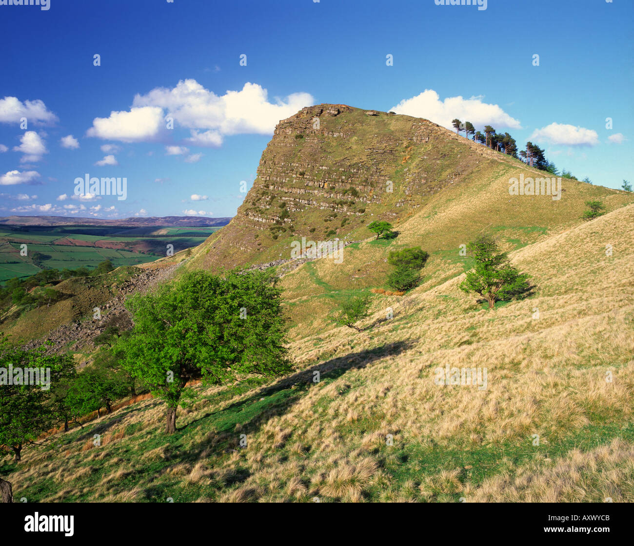 View of Back Tor in the high peak district Stock Photo - Alamy