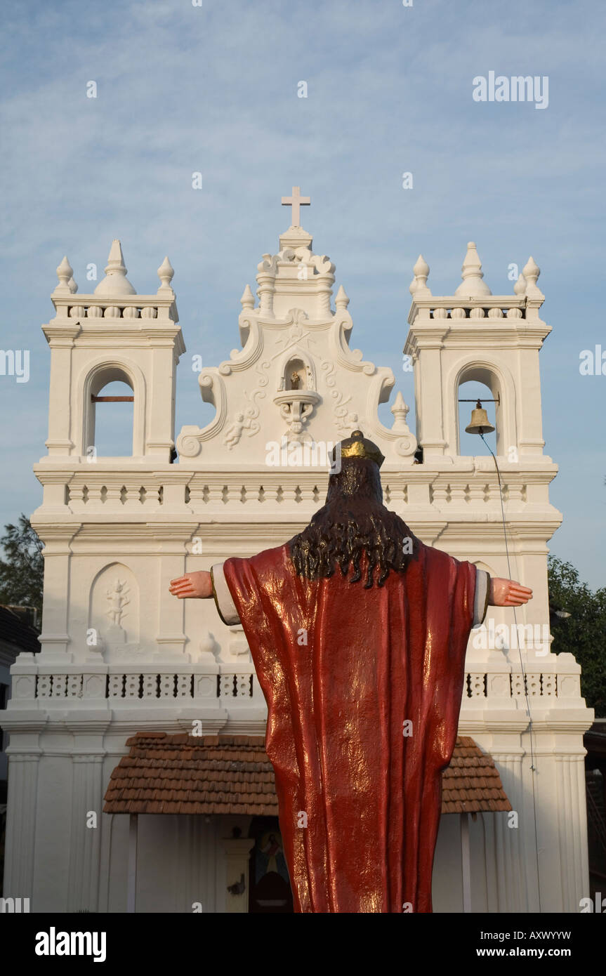 Old Portuguese church in grounds of Fort Tiracol, Goa, India Stock ...