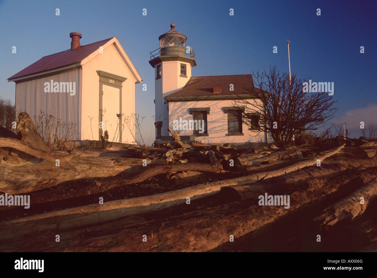 Point Robinson lighthouse, Vashon Island, Washington state, United ...