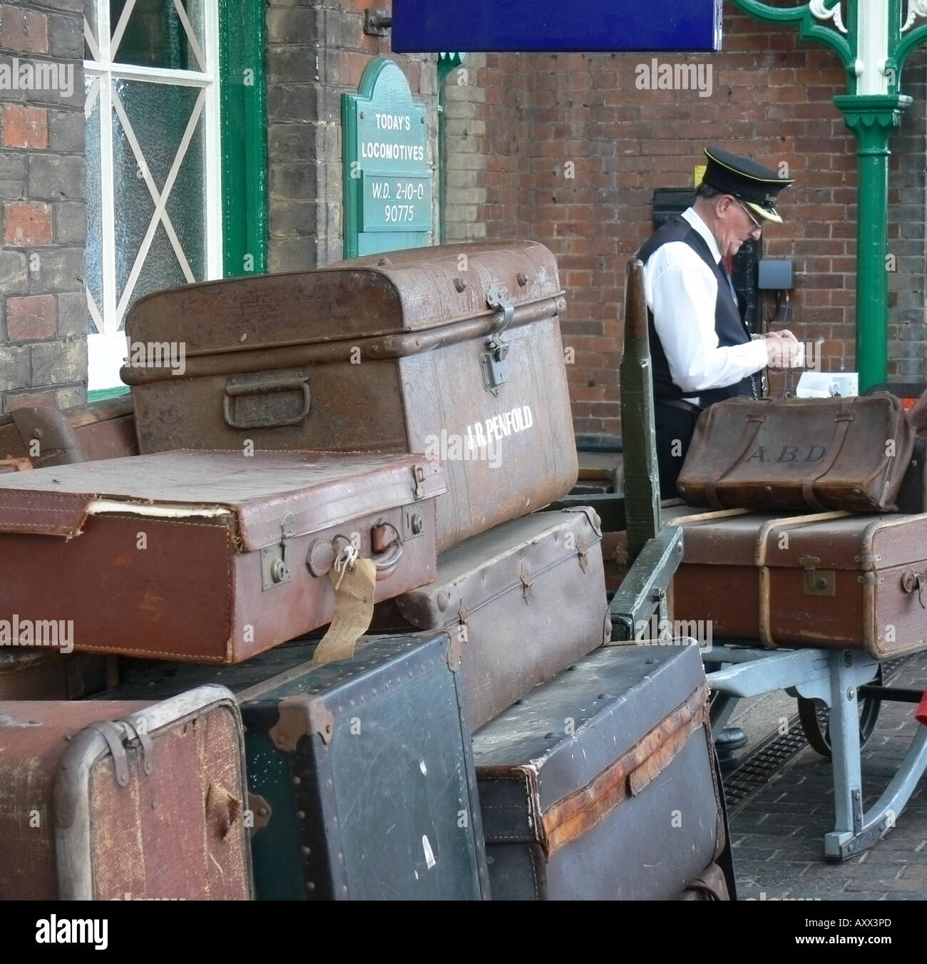 Railway ticket collector hi-res stock photography and images - Alamy