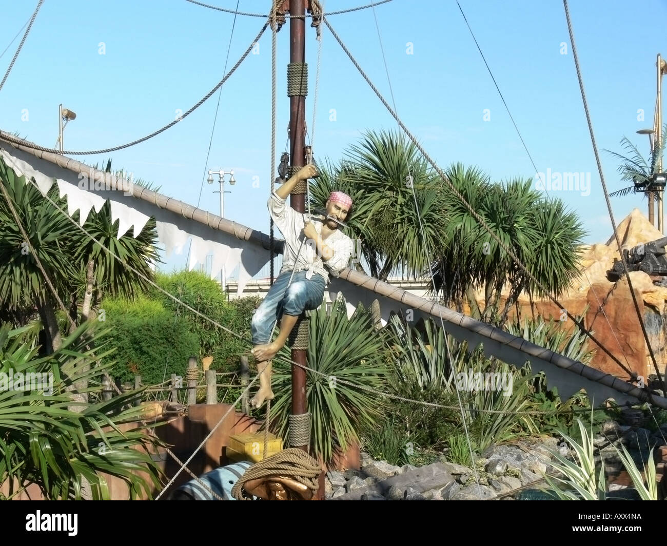pirate in the rigging Stock Photo - Alamy