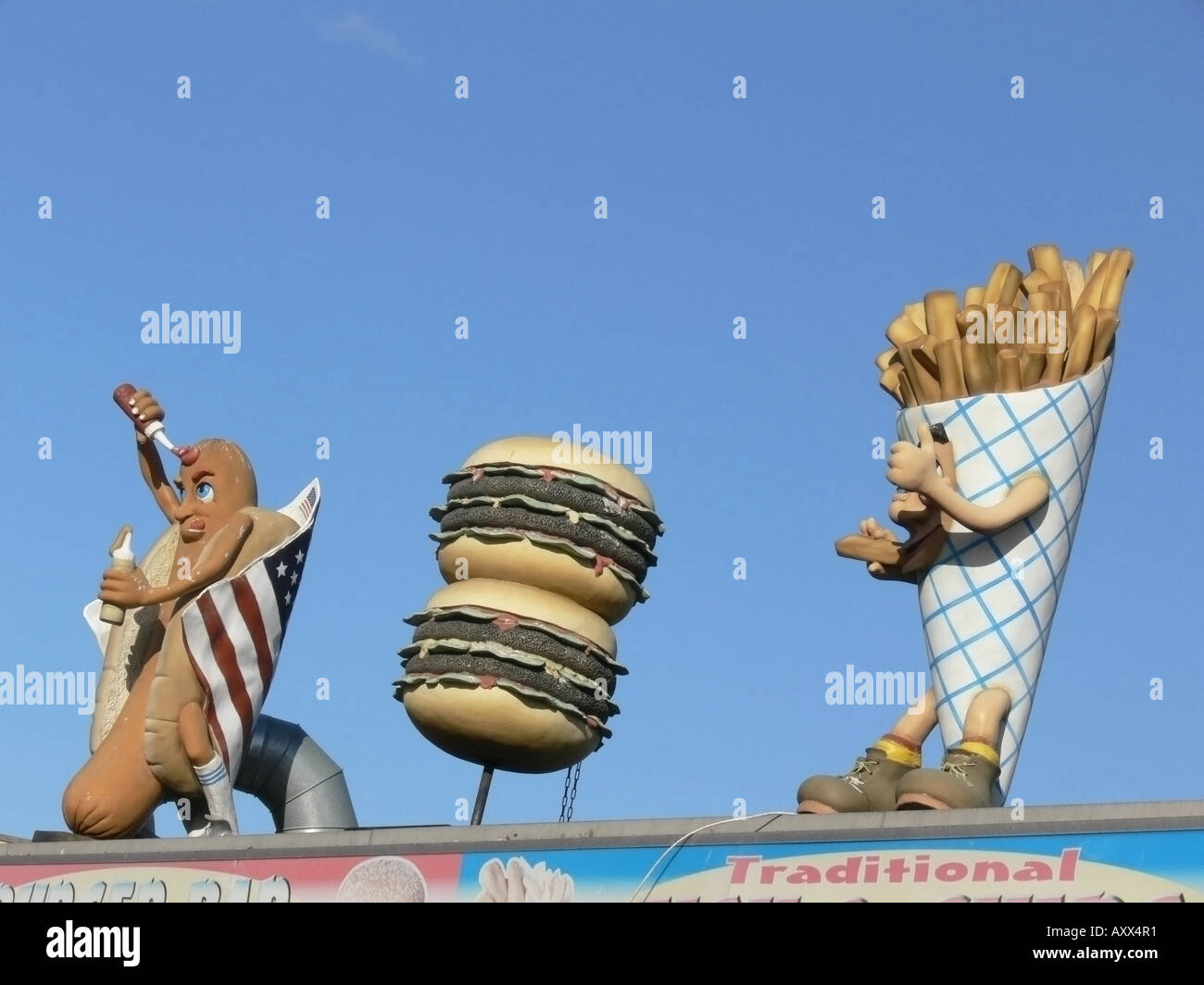 fast food signage Stock Photo - Alamy