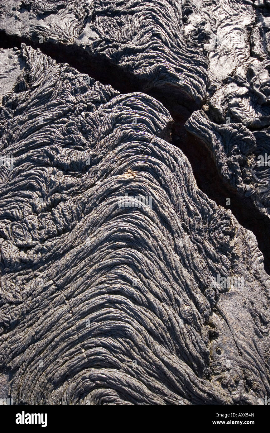 pahoehoe lava is the result of magma containing very little gas Stock ...