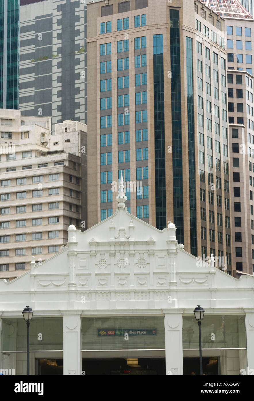Raffles Place MRT metro station, Raffles Place, Financial District ...