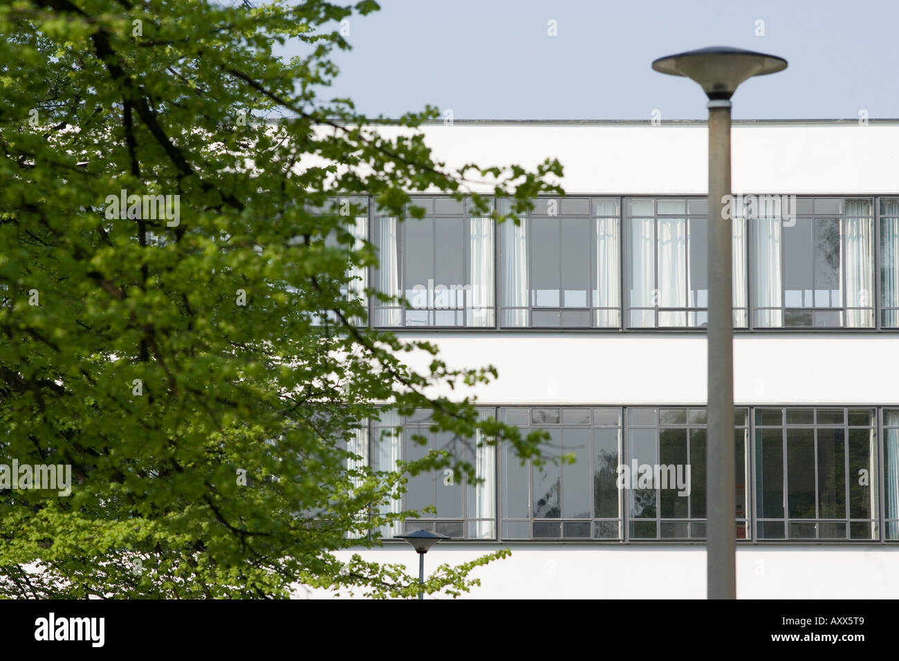 Bauhaus building by Walter Gropius, Dessau. Germany Stock Photo - Alamy