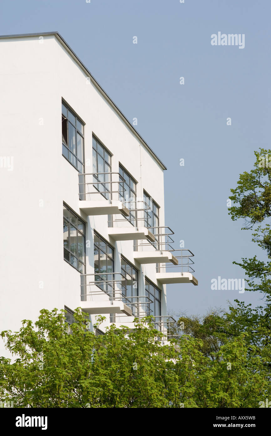 Bauhaus building by Walter Gropius, Dessau. Germany Stock Photo - Alamy