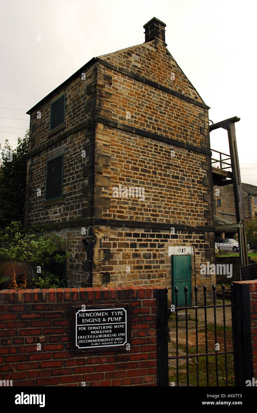 The historic Newcomen style engine and pump at Elsecar, Barnsley, South ...