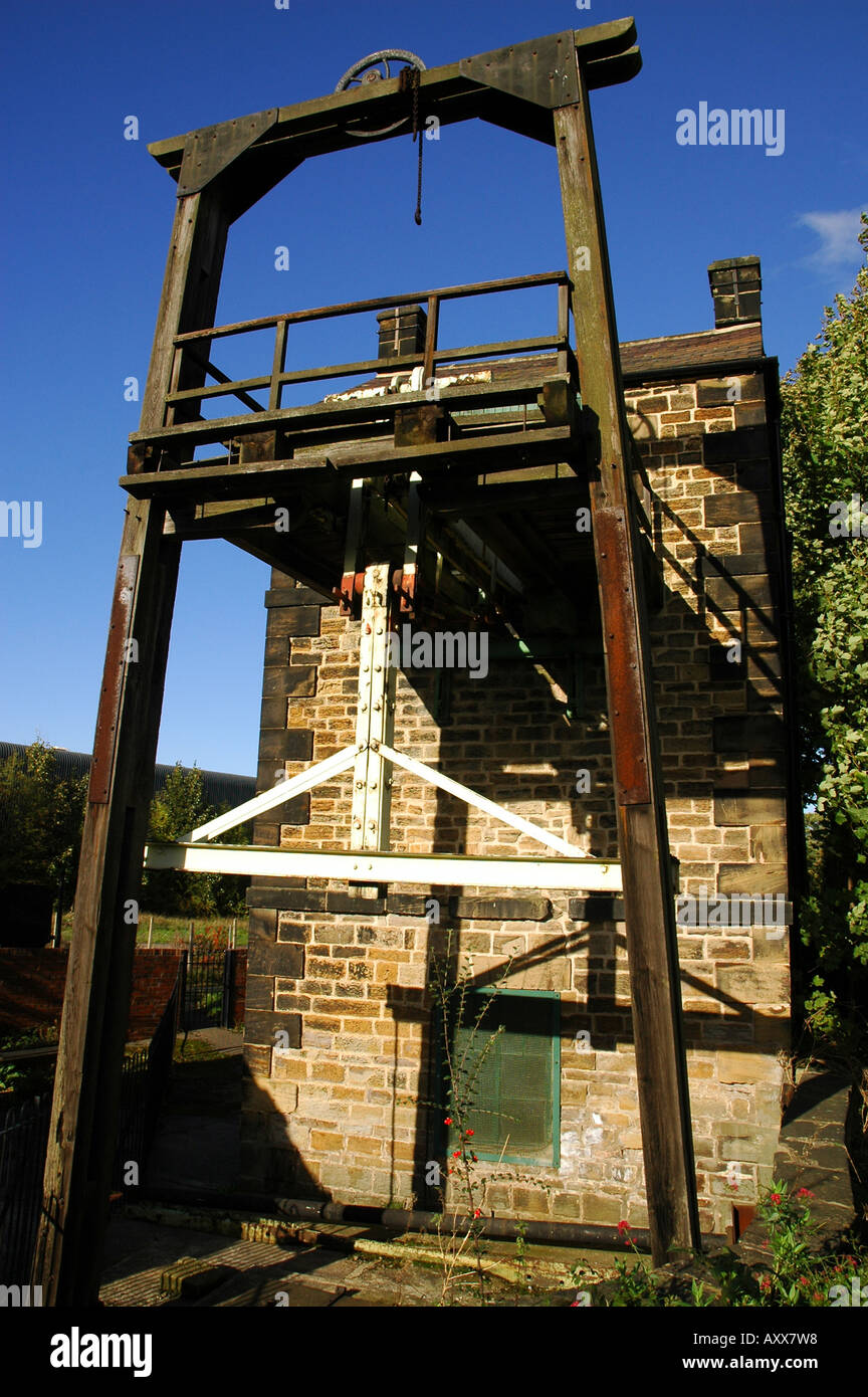 The historic Newcomen style engine and pump at Elsecar, Barnsley, South ...