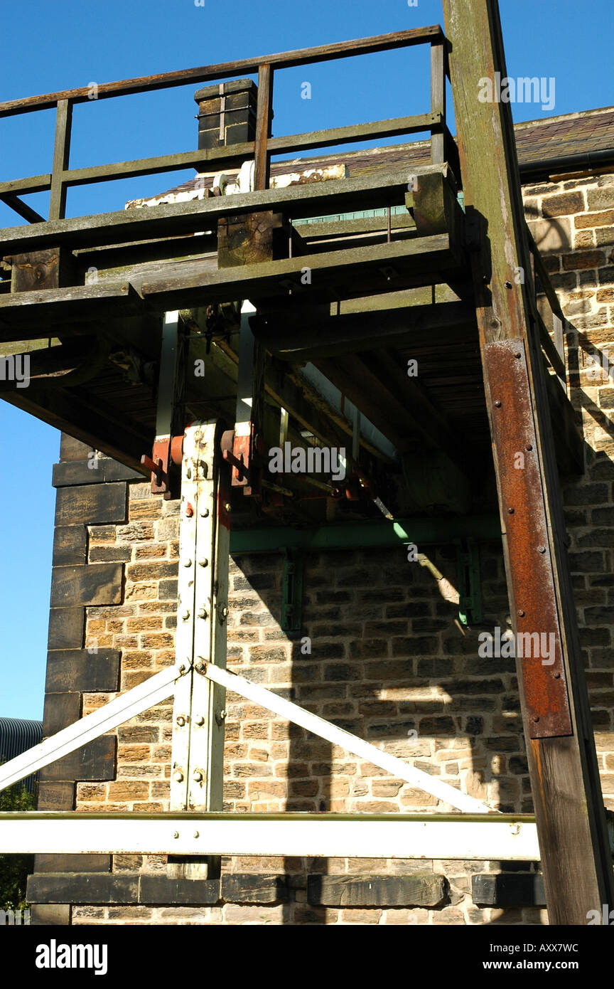 The historic Newcomen style engine and pump at Elsecar, Barnsley, South ...