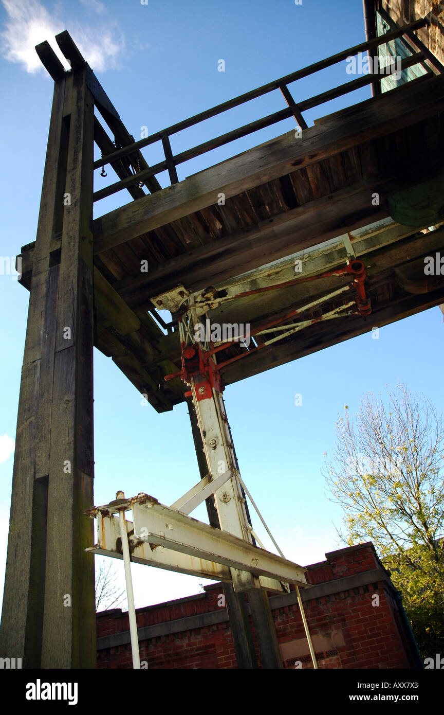 The historic Newcomen style engine and pump at Elsecar, Barnsley, South ...