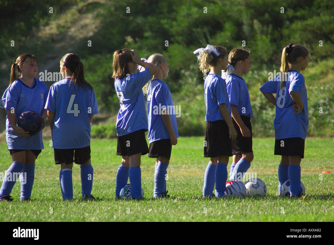 girls soccer team Stock Photo - Alamy