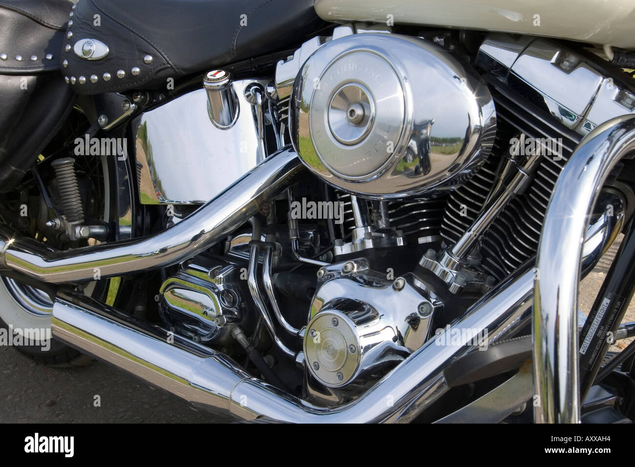 harley davidson motorcycle detail Stock Photo - Alamy
