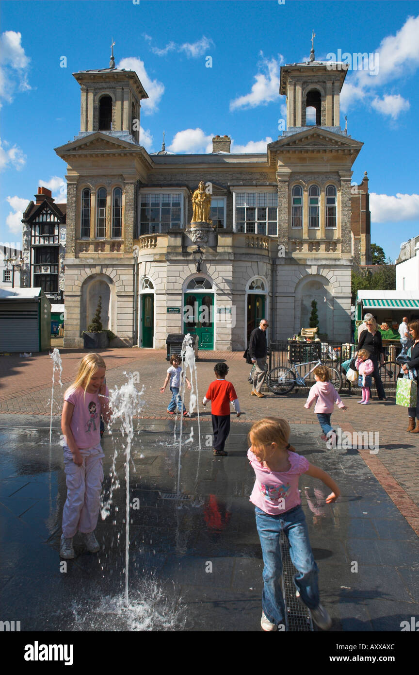 Europe UK England London surrey Kingston upon Thames market square ...