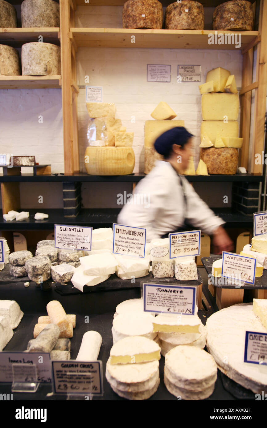 Interior of Neals Yard Cheese shop Borough Market London Stock Photo ...