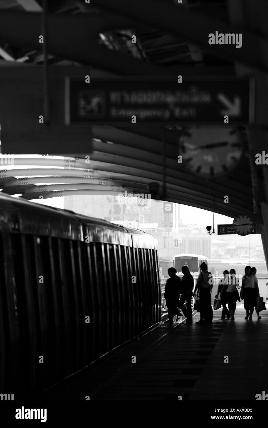 BTS Skytrain station Bangkok Thailand Stock Photo - Alamy