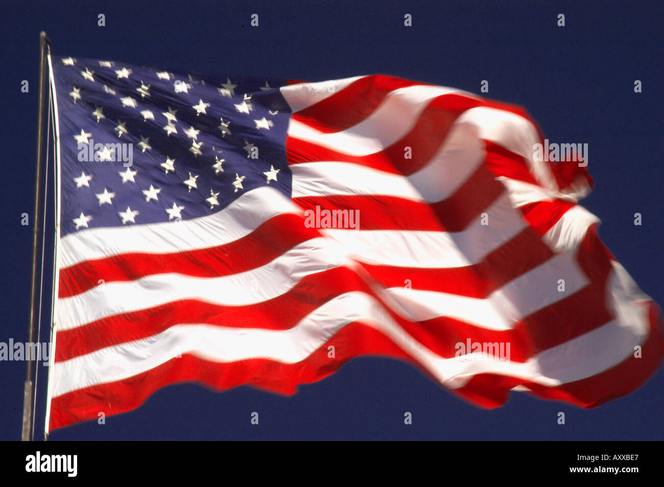 waving US flag Stock Photo - Alamy