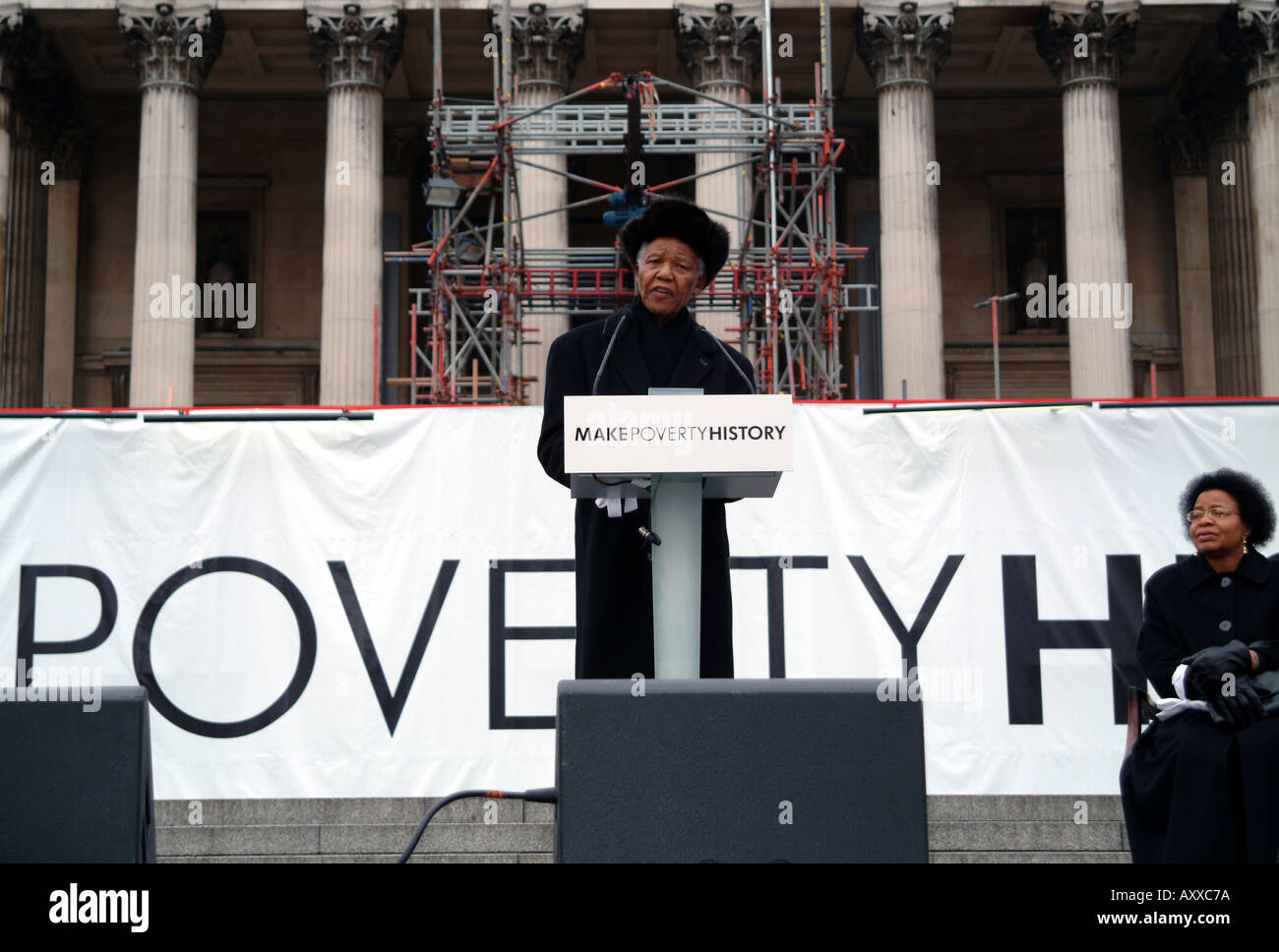 NELSON MANDELA MAKE POVERTY HISTORY Stock Photo - Alamy