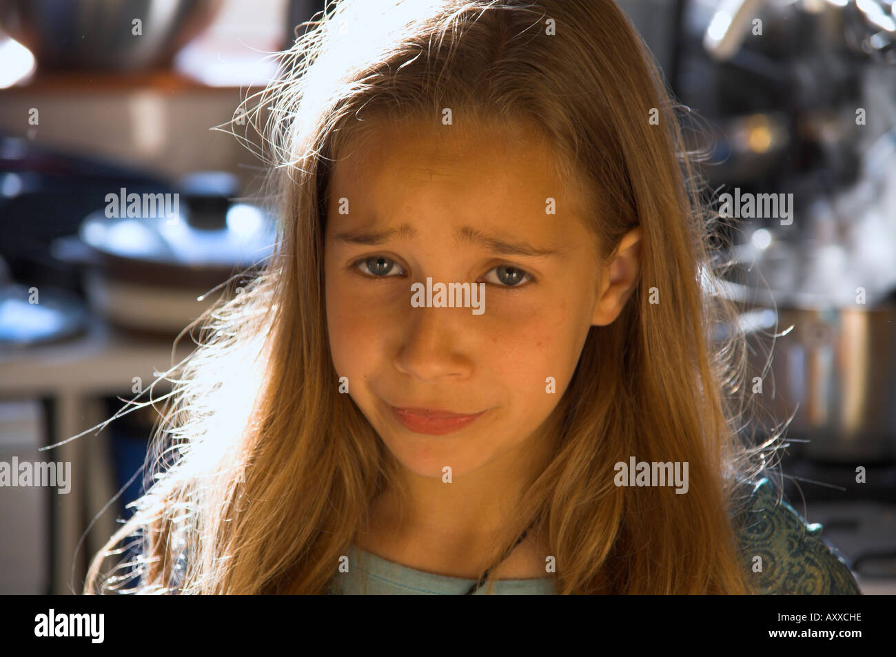 girl child making a peculiar funny face Stock Photo - Alamy