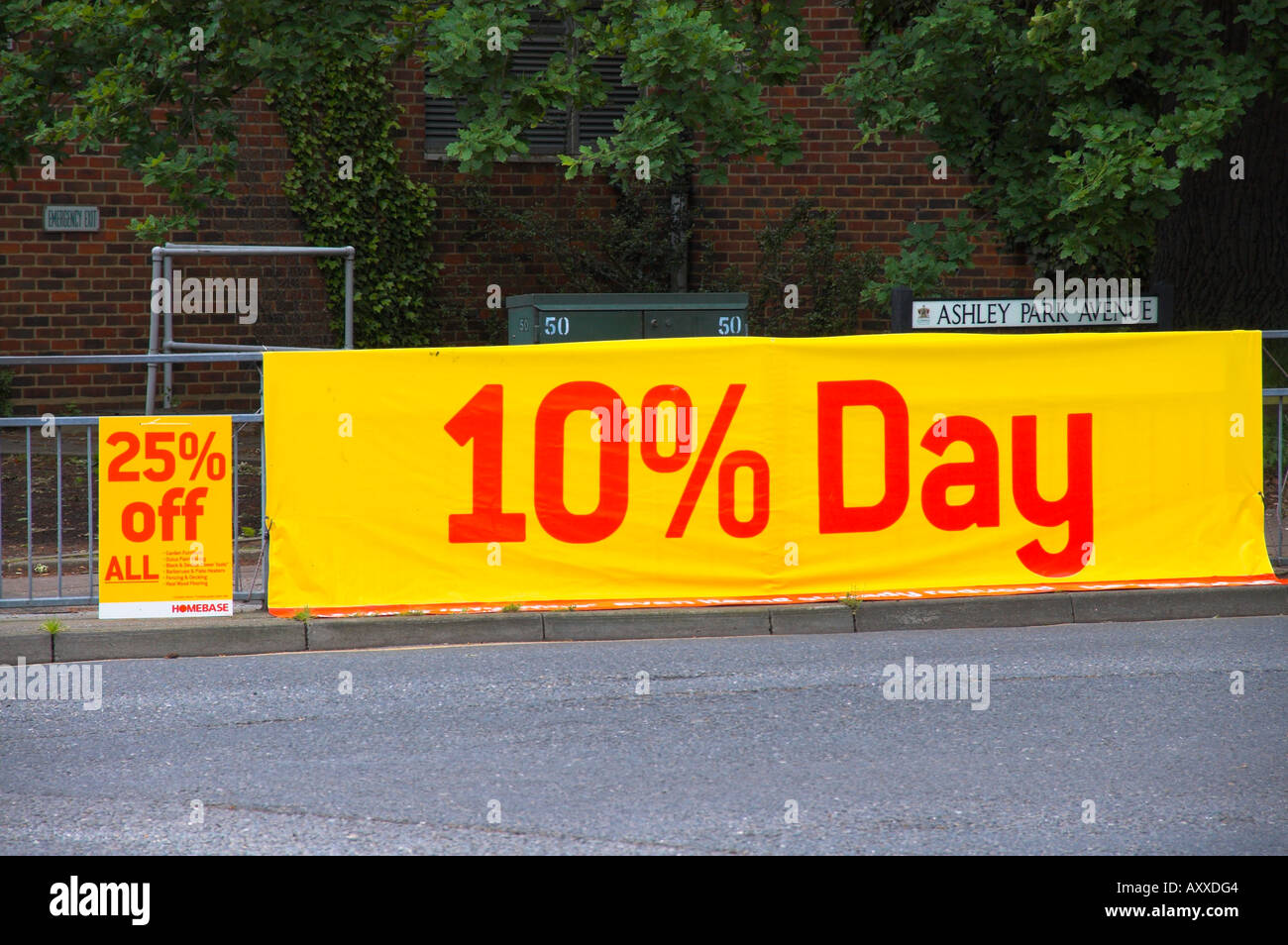 Europe UK england london price reduction banner Stock Photo - Alamy