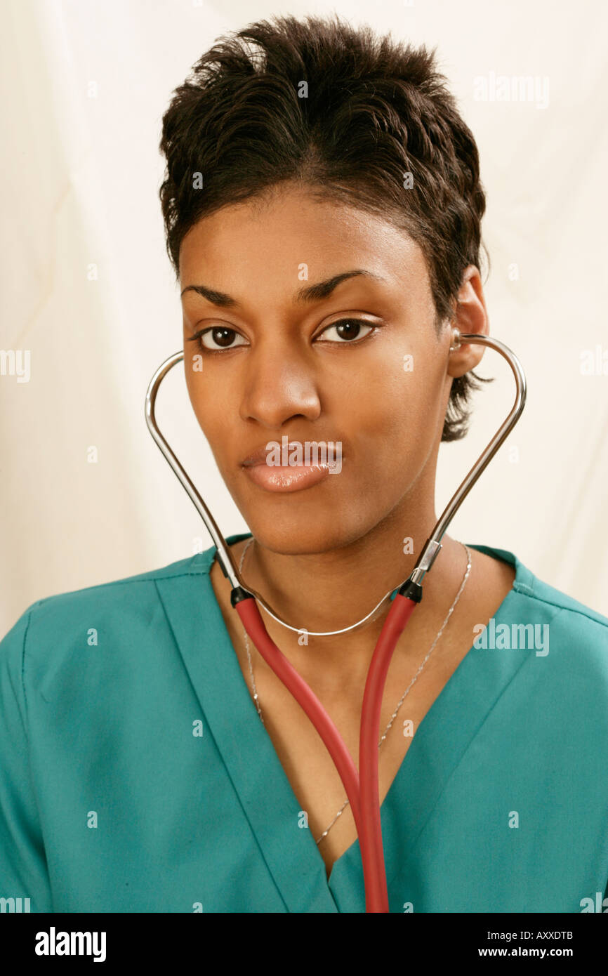 Medical healthcare employee. Could be ER doctor, physician or nurse ...