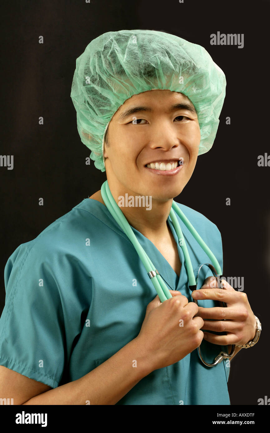 Medical healthcare employee. Could be ER doctor, physician or nurse. He ...