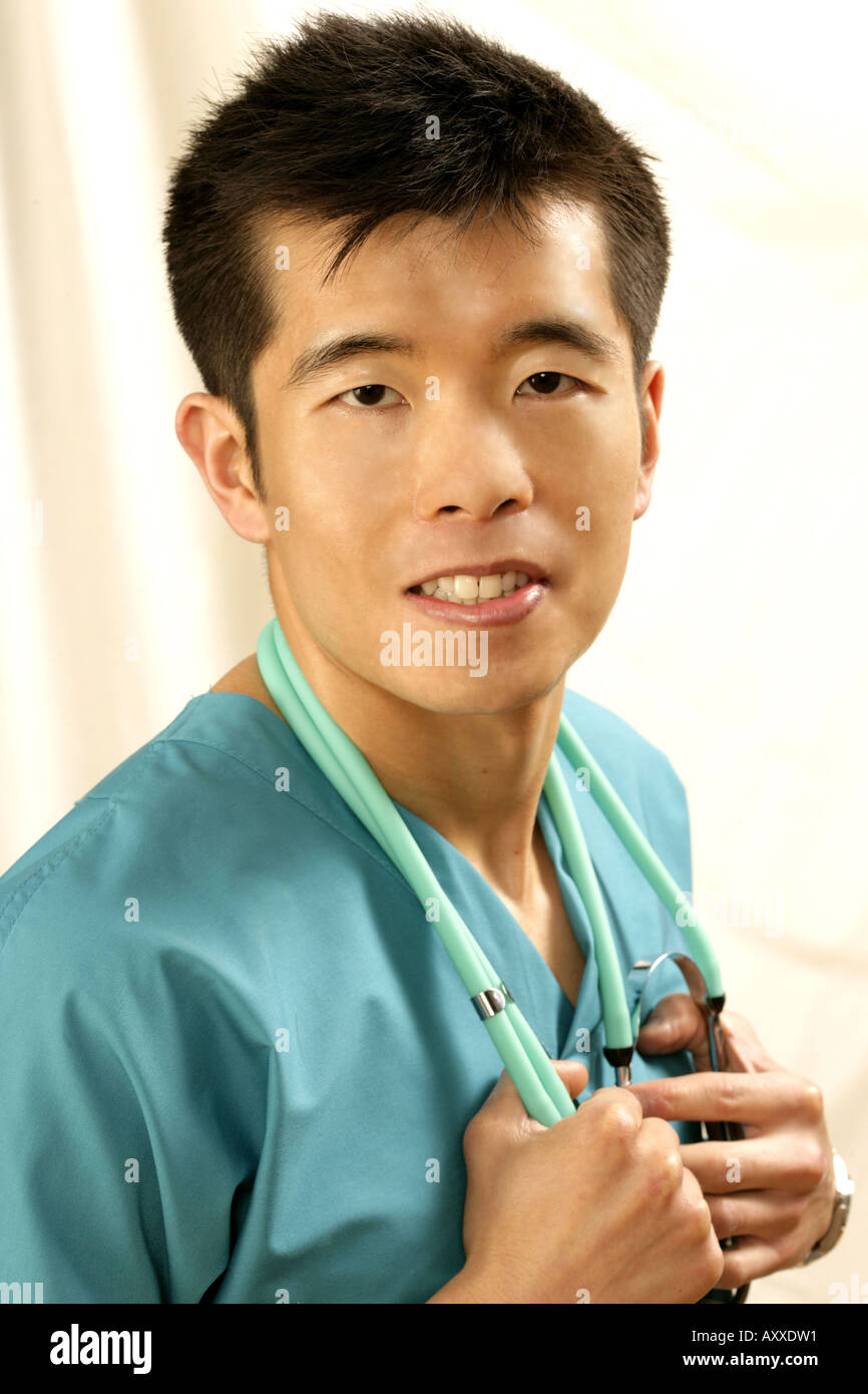 Medical healthcare employee. Could be ER doctor, physician or nurse. He ...