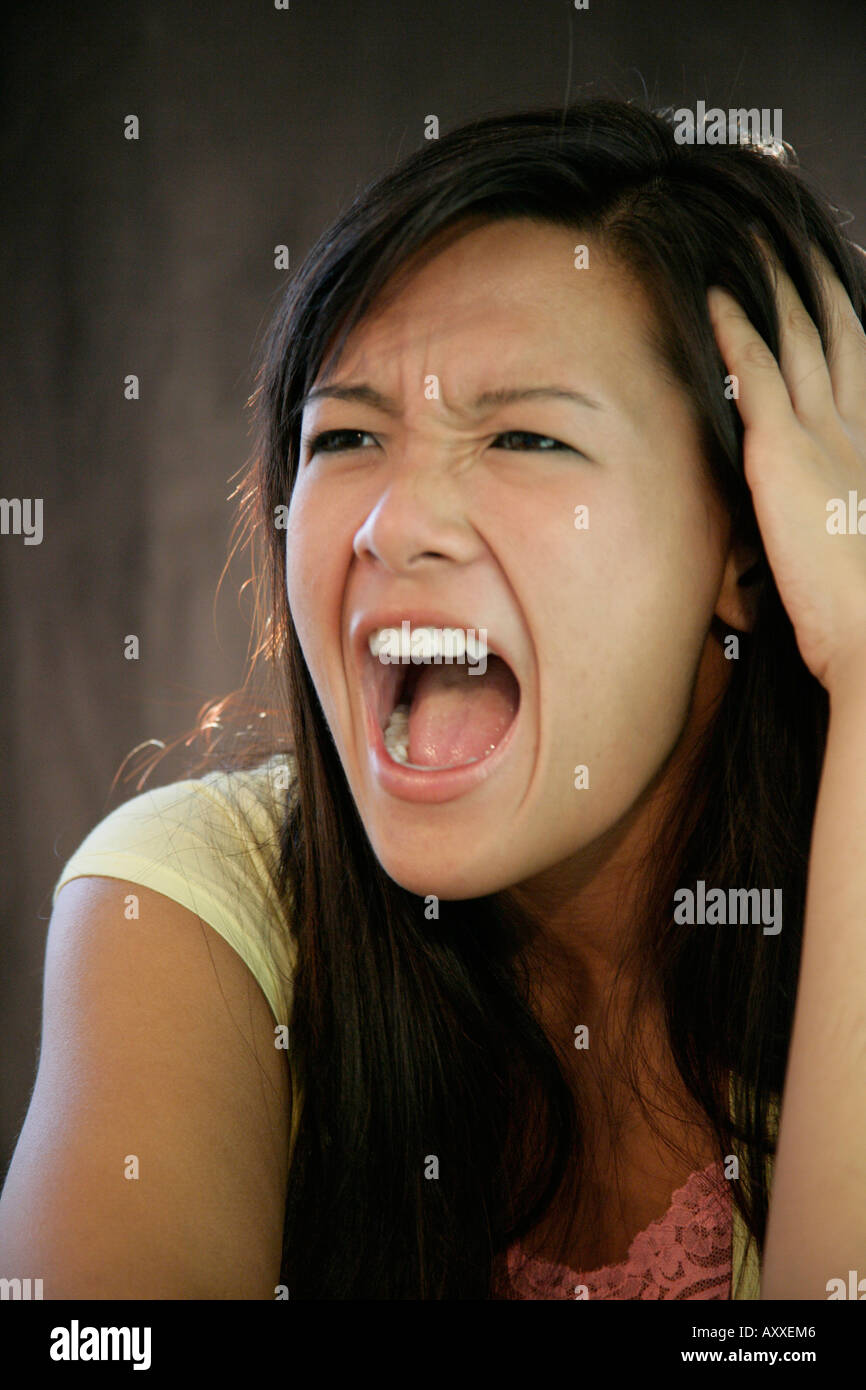 Woman expresses hi-res stock photography and images - Alamy