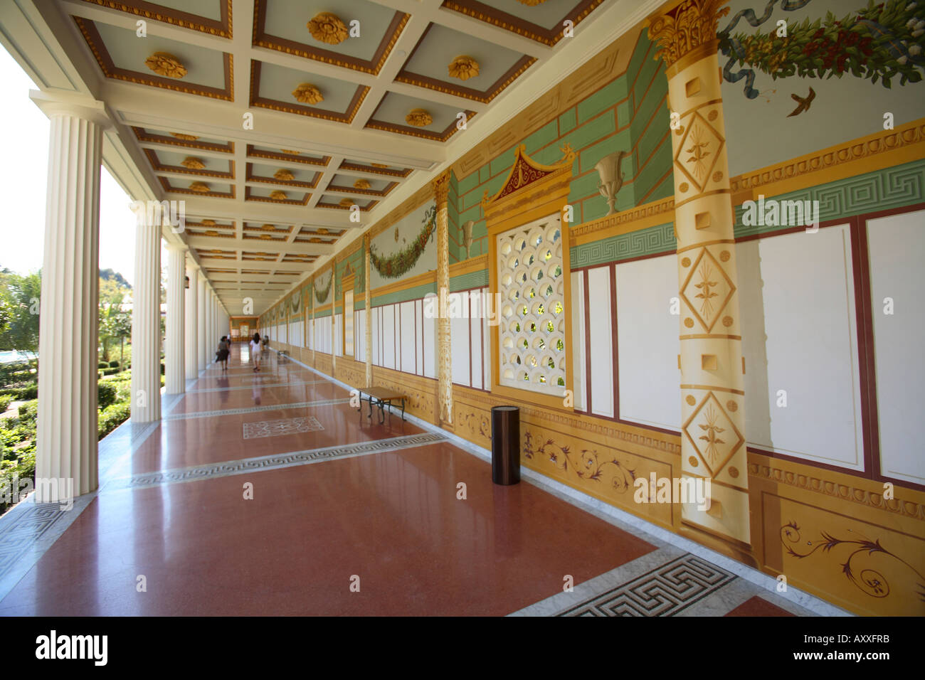 The Getty Villa Outer Peristyle Malibu California Stock Photo - Alamy