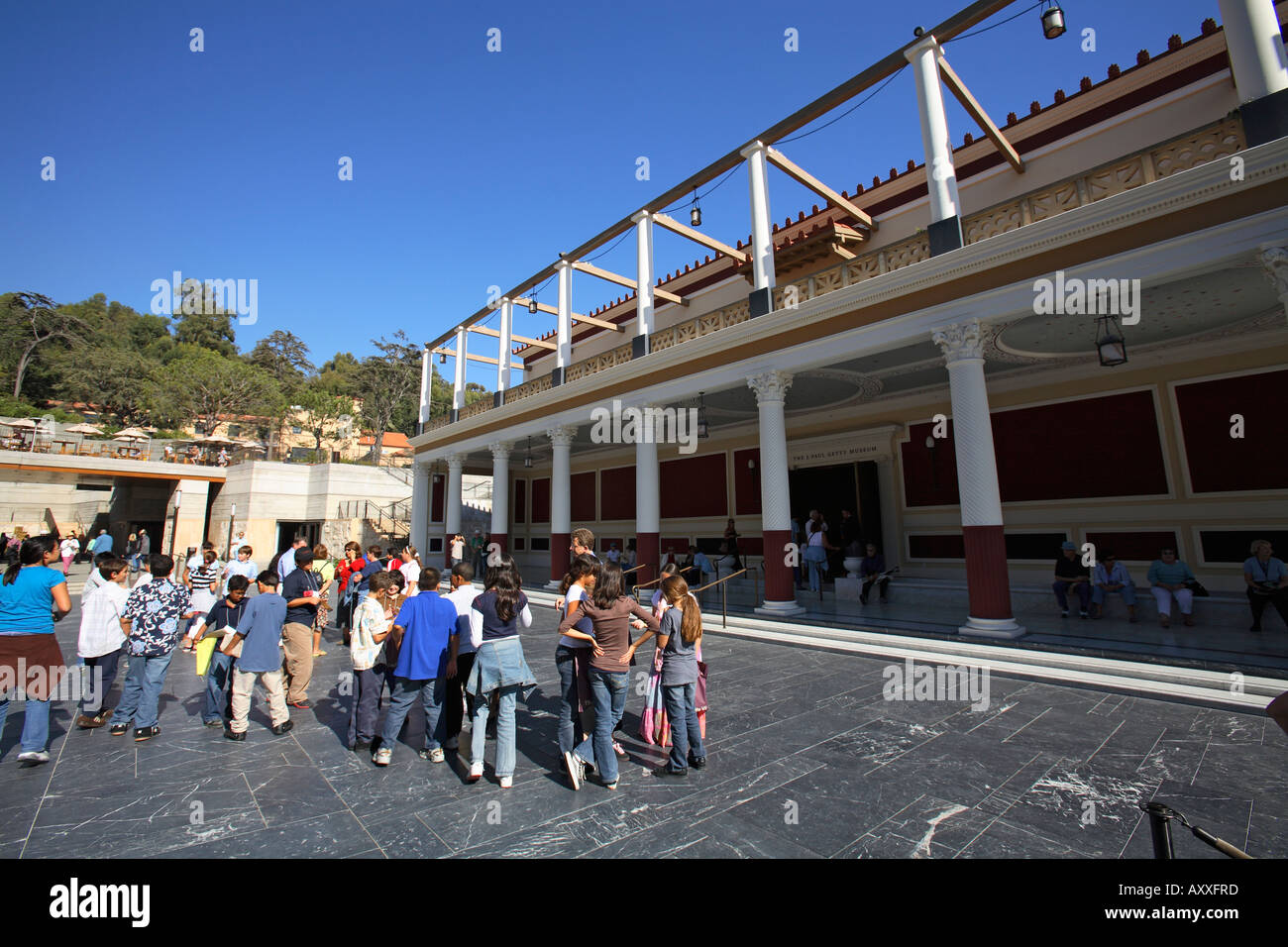 The Getty Villa School Children Malibu California Stock Photo - Alamy