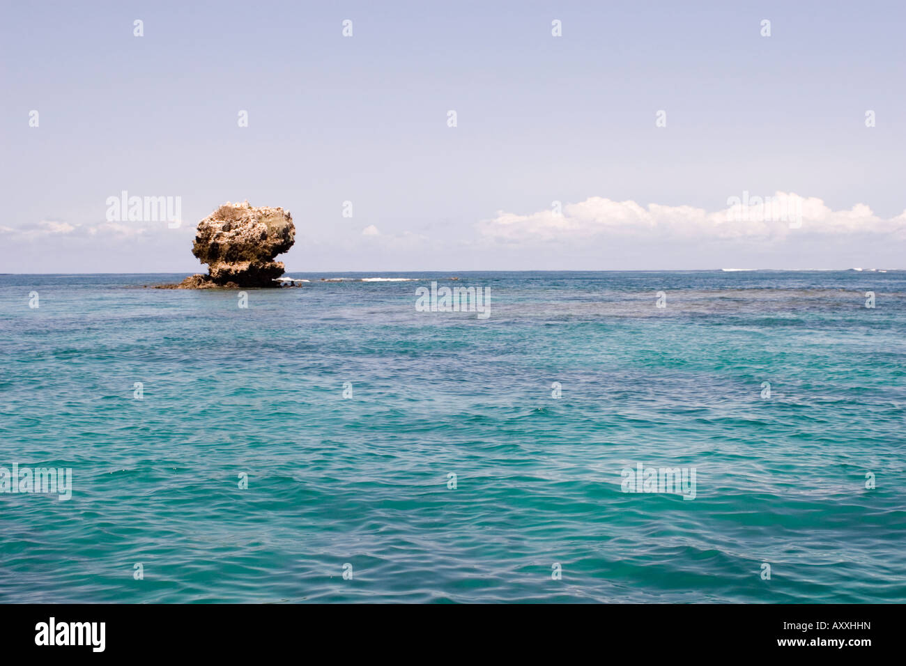 Small coral island in Chole Bay off Mafia Island Tanzania Stock Photo ...