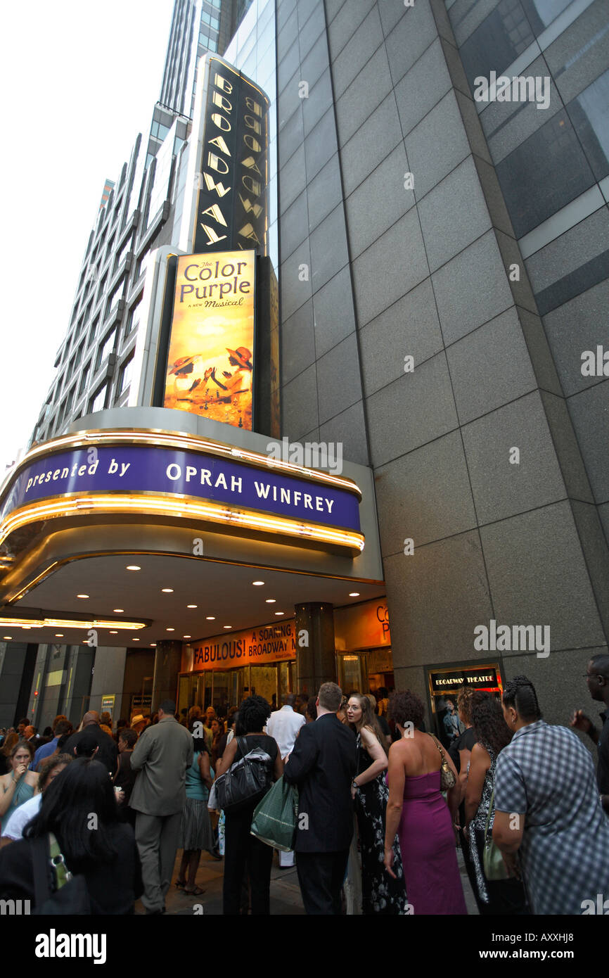 The Color Purple Broadway Theatre Manhattan New York Stock Photo - Alamy