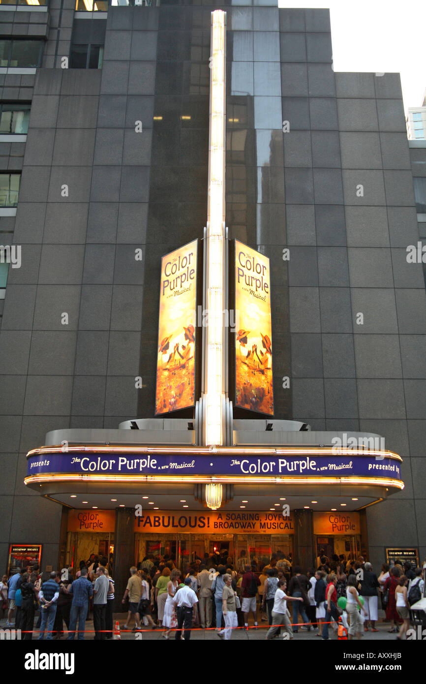 The Color Purple Broadway Theatre Manhattan New York Stock Photo - Alamy