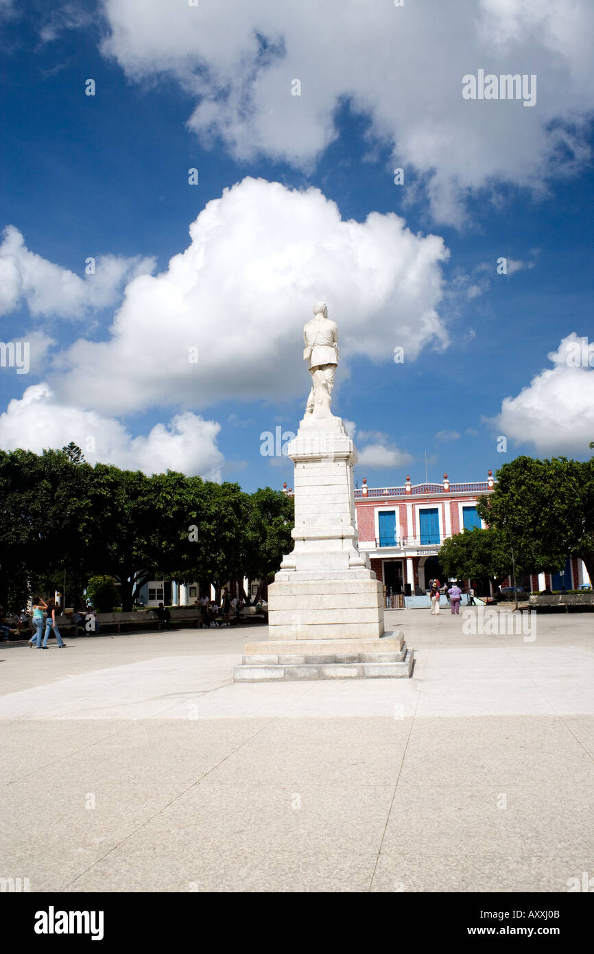Statue of Calixto Garcia in the Parque Calixto,the main square in ...